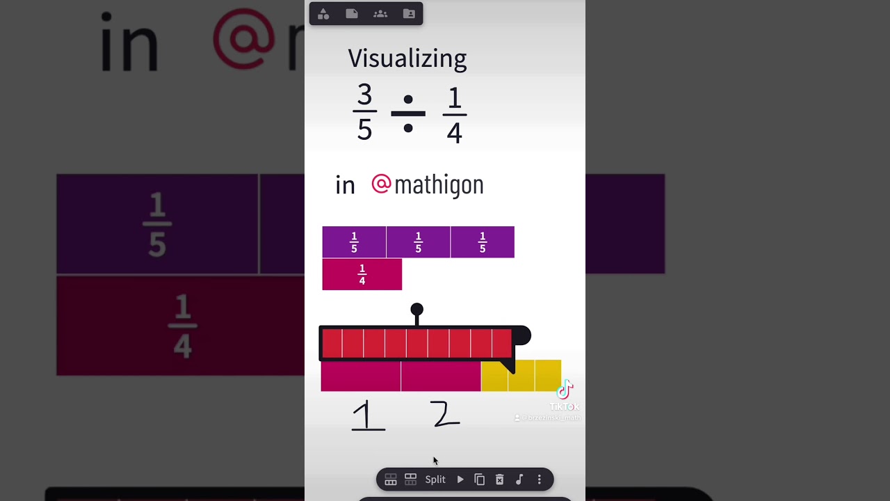 Visualizing Fraction Division in Mathigon Polypad