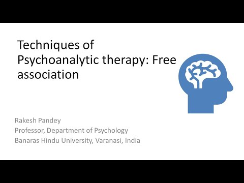 Techniques of psychoanalytic therapy Free association
