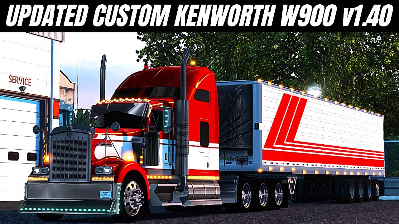 KENWORTH W900 CUSTOM WITH PINGA TRUCK PARTS | ATS 1.40. 1.0 - ATS