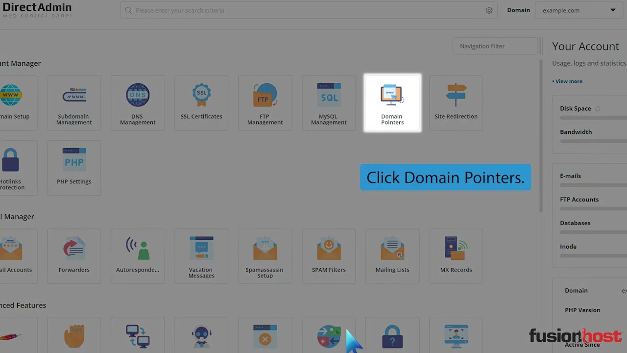 How to remove the alias domain in DirectAdmin   Fusionhost