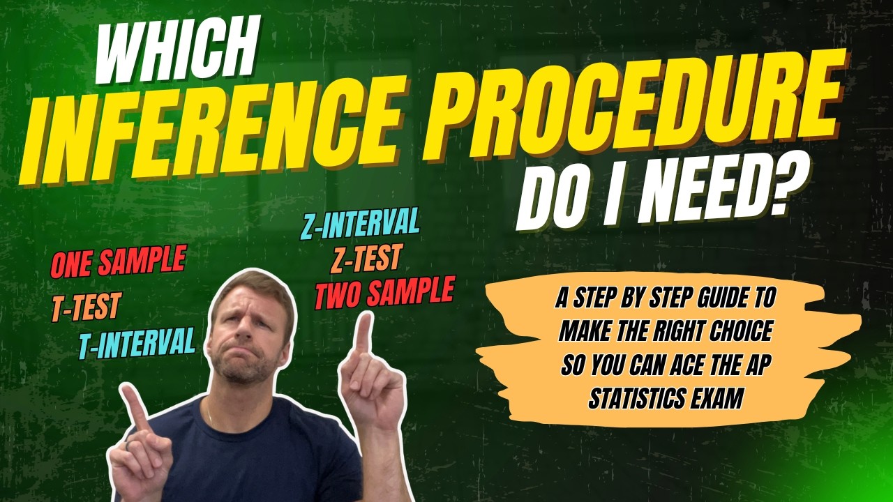 AP Statistics | How to Choose the Right Inference Procedure (Step-by-Step)