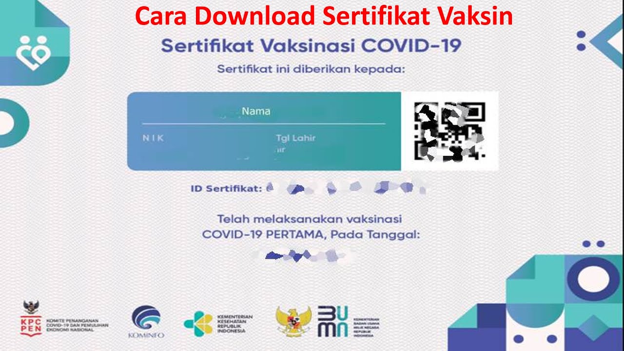 Cara Download Sertifikat Vaksin Pertama dan Kedua yang tidak muncul