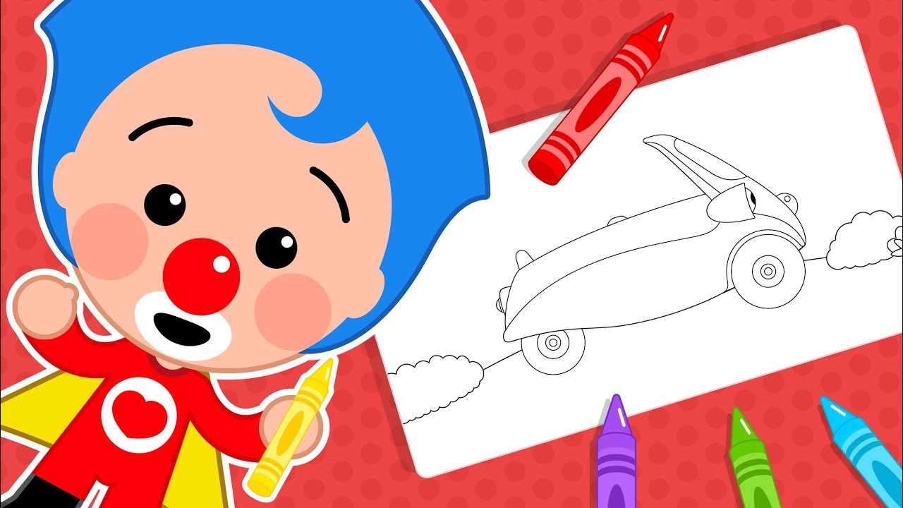 Dibujos para Colorear de Plim Plim #1 🚍 Pintamos Juntos con Tuni 🎨 Videos Educativos | Plim Plim