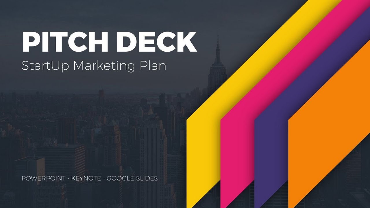 Pitch Deck StartUp Marketing Keynote & Google Slides Template
