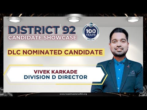 Division D Director: DLC Nominated Candidate - Vivek Karkade