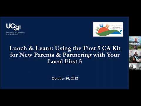 COHTAC Lunch and Learn: First 5 California Kit for New Parents and ...