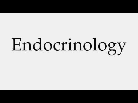 How to Pronounce Endocrinology