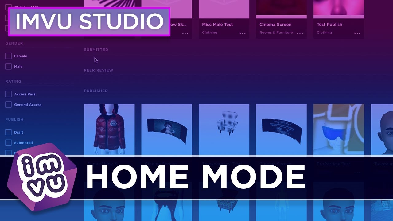 IMVU Studio BETA - Home