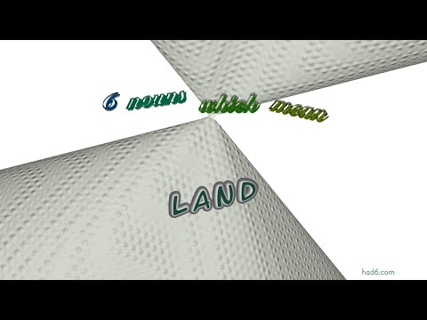 land - 7 nouns which are synonym to land (sentence examples)