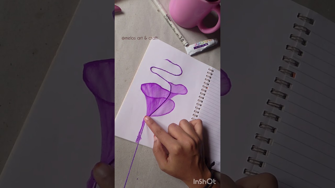 Thread painting art ❤ | Acrylic painting