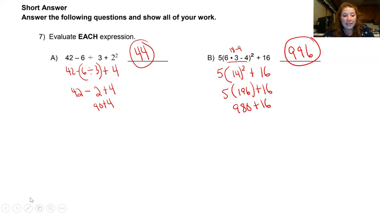 6th Grade, Unit 3 Study Guide