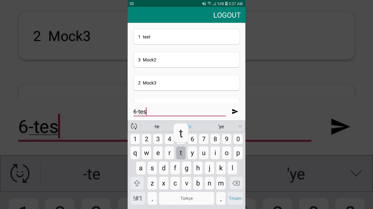 Android Websocket Example with Okhttp