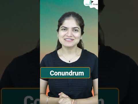 The Hindu Vocabulary - Conundrum (рдХрдирдиреНрдбреНрд░рдо) || Meaning, Synonyms & Usage in Hindi #shorts