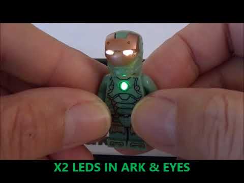 Lego Iron man "Mark 37 " custom light up led by pakojontas