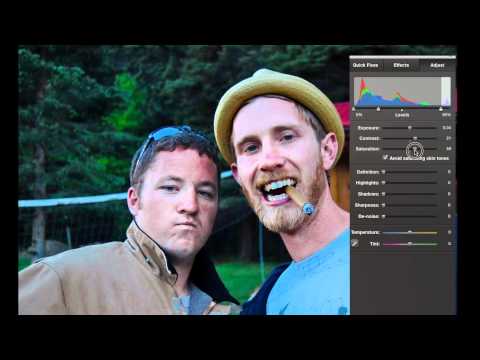 Editing in iPhoto