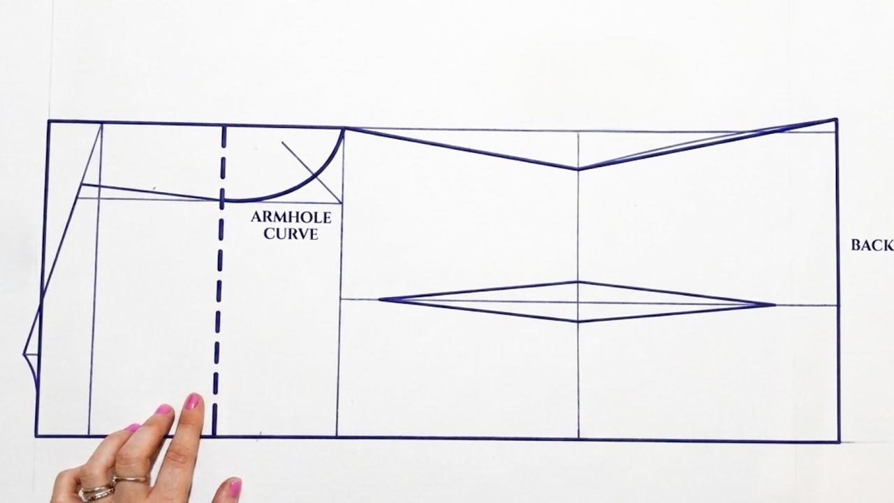 How to Draft a Basic Pattern Block for Beginners | Step-by-Step Back Bodice (Part 1)