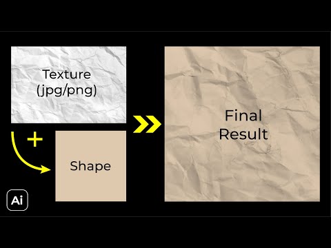 How to Add Crumpled Paper Texture to Design, Adobe Illustrator Tutorials