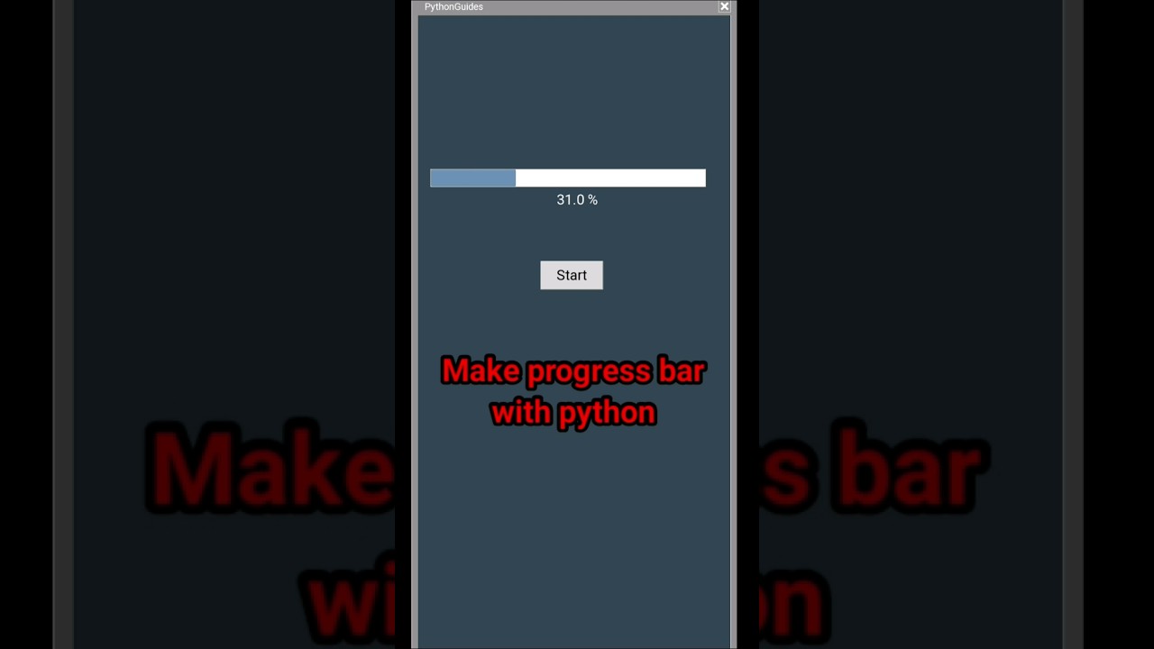 progress bar  with python | python tkinter #shorts #programming #tkinter