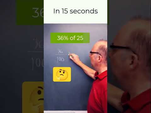 ✅ PERCENTAGES and FRACTIONS 🎓 #percentages #money #economy #finances #maths #shorts
