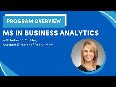 UB MS in Business Analytics Program Overview (2024-2025)
