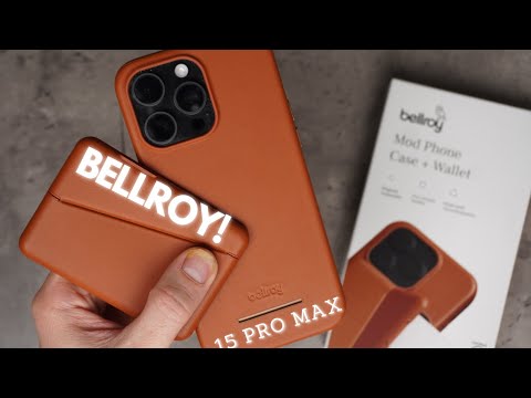 Bellroy Leather Case And Wallet Combo for iPhone 15 Pro Max!