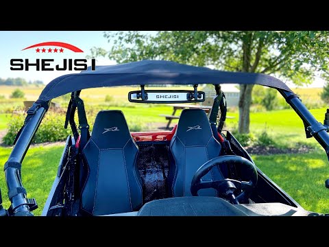 SHEJISI UTV Rearview Mirror - Fully Adjustable and Easy to Install