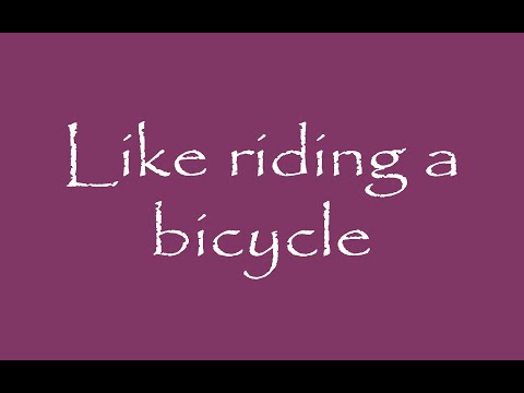 English Idiom (Like riding a bicycle 🚲) in Urdu (with Sample Example) | English to Urdu Dictionary
