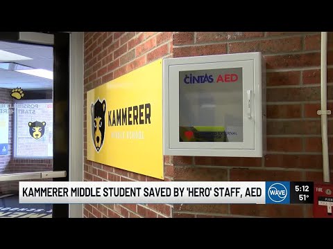 ‘Guardian angel’ staff, AED save Kammerer Middle School student’s life