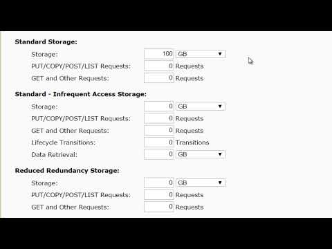 Amazon S3 Bucket Cost Calculations