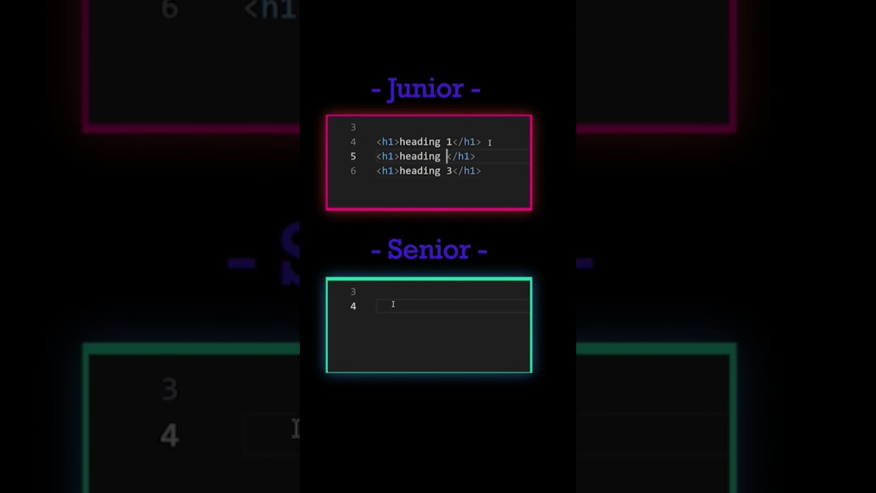 junior vs senior developer #html #css #development #programming #coding