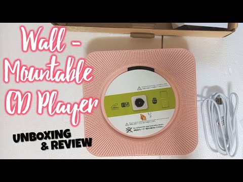 CD Player (Wall Mountable) Unboxing | K-Pop Fan Essential Item/Must Have | Shopee Finds