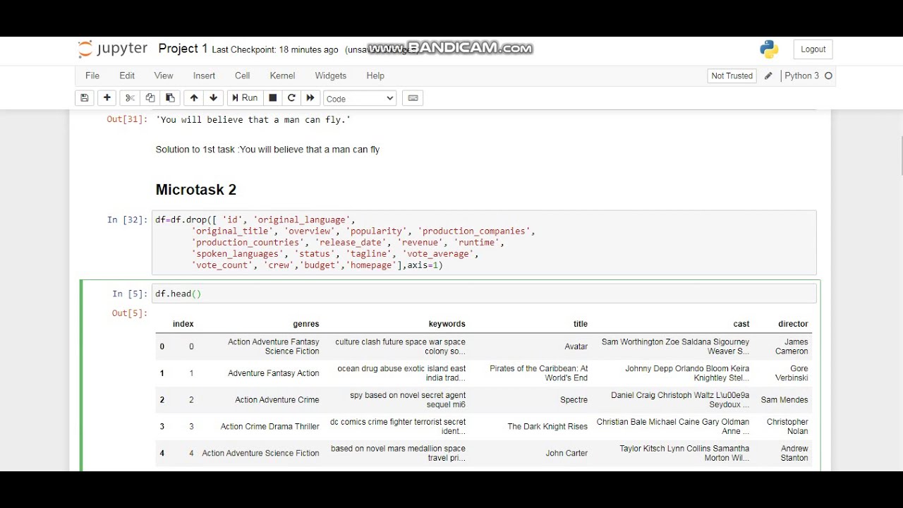 Movie Recommendation Using Python ( NLP ) | AI