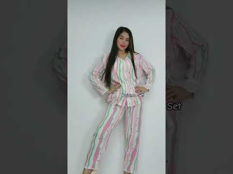 Women's Pastel And Floral Satin Pajama Set🌸🛌#pajamas #nightwear #sleepwear #loungewear #fashion #new