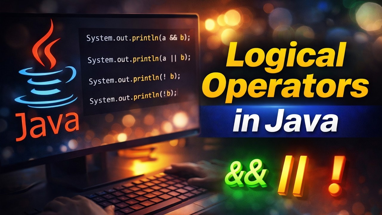 Logical Operators in Java (&&, ||, !) Explained with Examples | Beginner Friendly