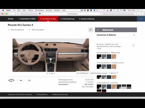 Porsche Configuration Journey