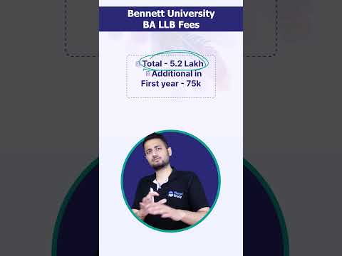 Bennett University se BA LLB karne ki fees!🤔#shorts