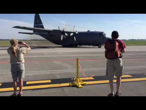 Aviation Day: C-130 on runway