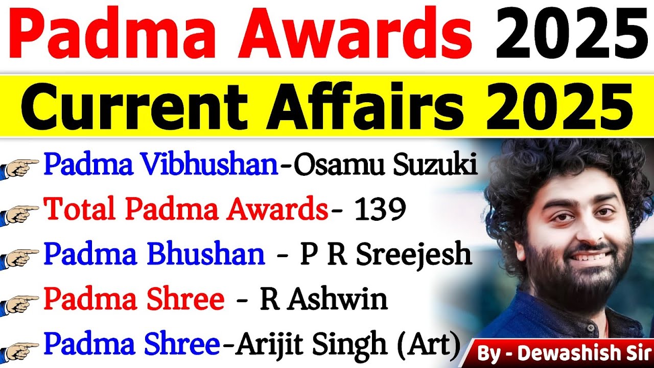 Padma Awards 2025: A Comprehensive Overview of Winners and Categories ...