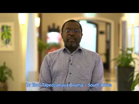 Testimonial: Dr Eton Tapedzamaya Bvuma, from South Africa
