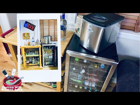 Setting Up Our Mini Bar With NewAir's Beverage Fridge And Ice Maker