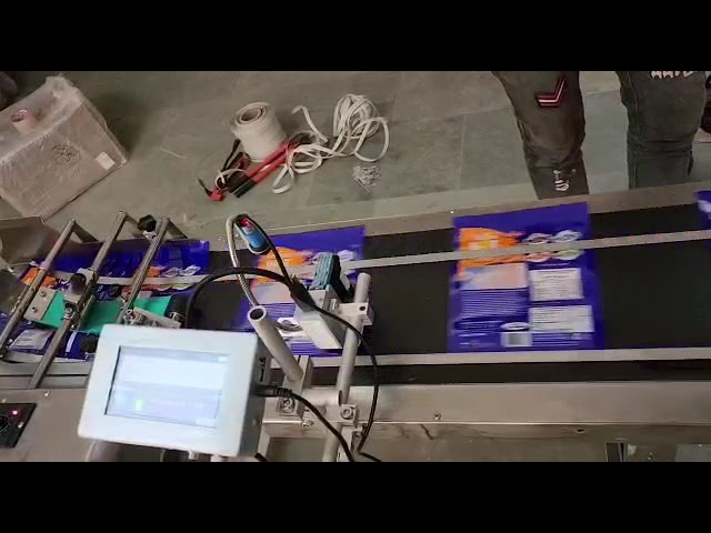 Automatic Feeder with Inkjet Printer - High speed label feeder with ...
