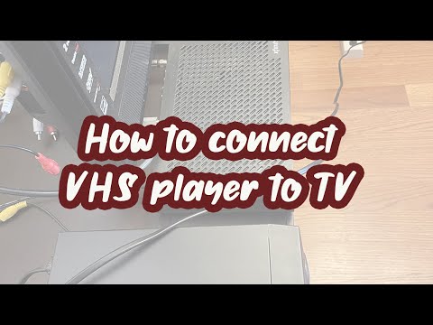 How to connect VHS player to TV, updated 2023