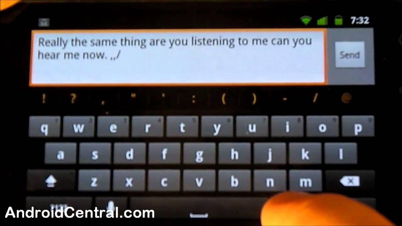 Gingerbread feature: The Android keyboard