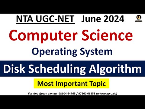 Disk Scheduling Algorithm in Operating System Video Lecture - Crash Course for UGC NET Computer ...
