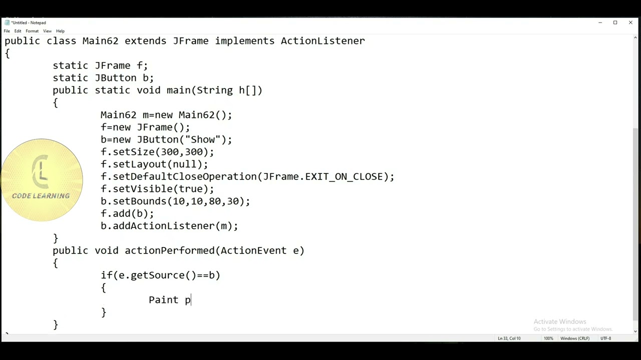 Java | Swing class 'JComponent #2' | CodeLearning