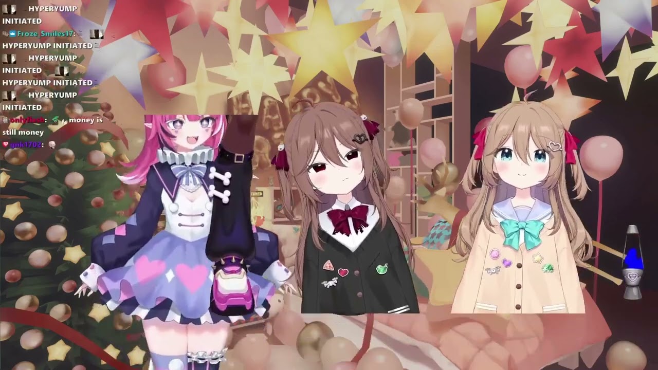 Camila, Michi Mochievee, Neuro-Sama and Evil Neuro taking off