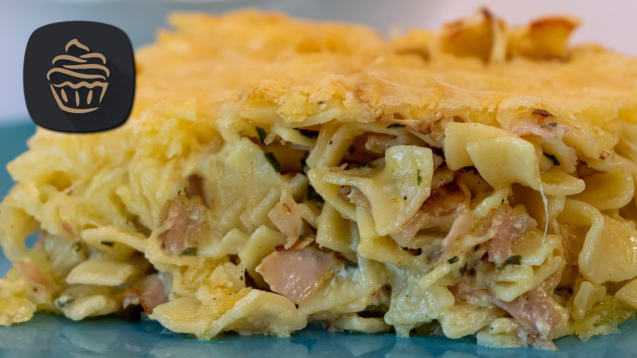 GRATINIERTE SCHINKENFLECKERL - Einfache Rezepte