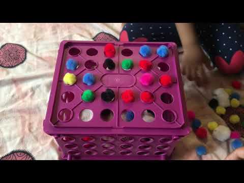Fine motor skill-hand-eye coordination & concentration development activities for toddler 1-3 yr old