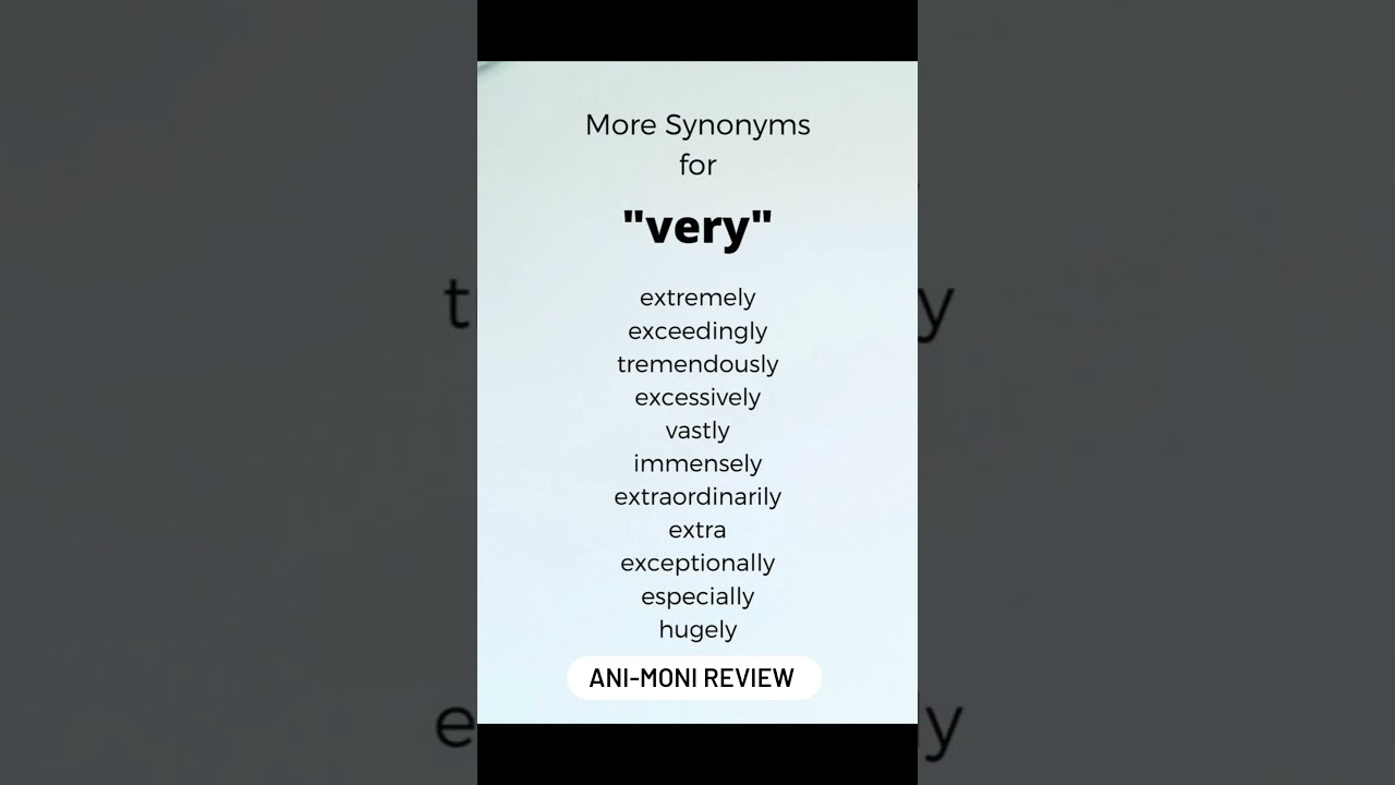 #very #synonyms #english #ielts #esl #vocabulary #englishspeaking #englishwriting #essaywriting
