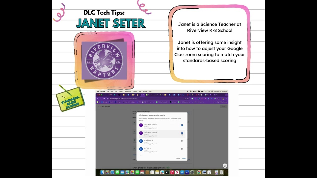 Standards-Based Scoring in Google Classroom - DLC Tech Tips